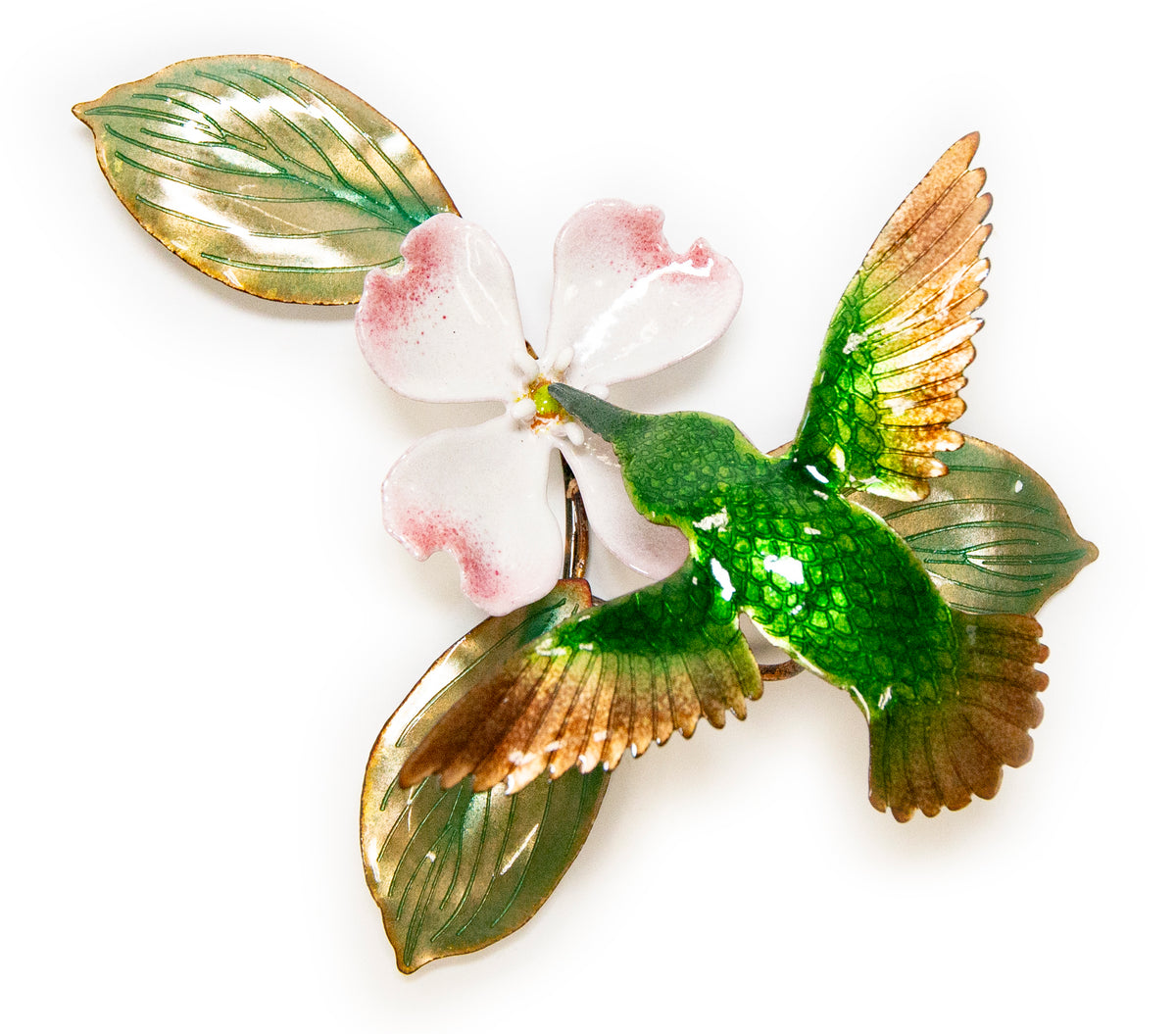 Hummingbird on White Dogwood – Smith Galleries