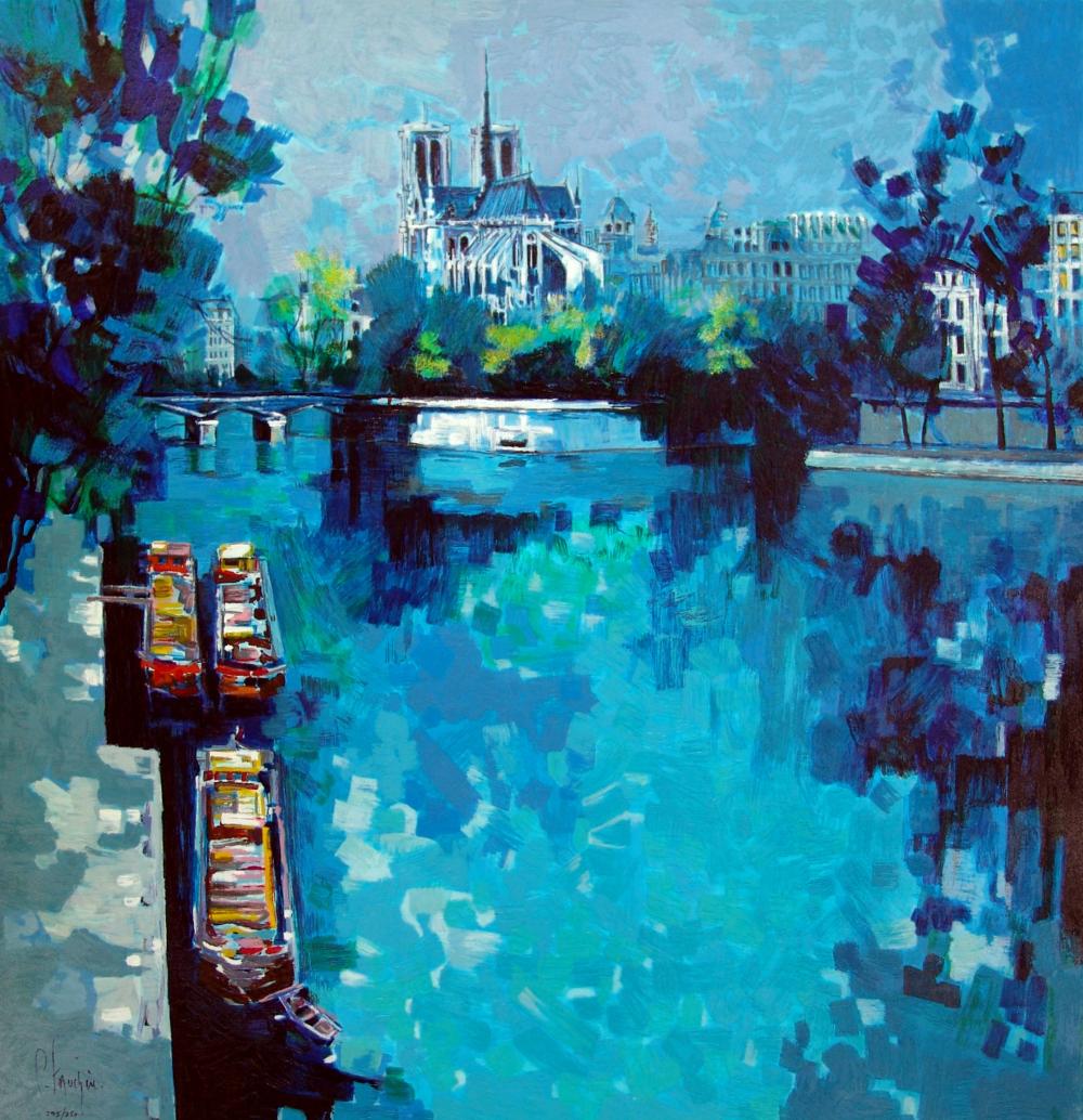 Notre Dame Serigraph by Claude Fauchere – Smith Galleries