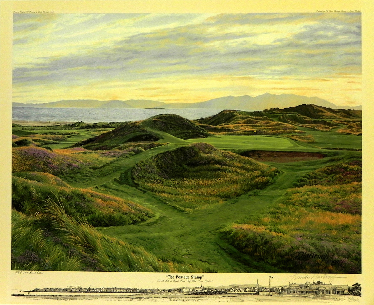 "The Postage Stamp" 8th Hole at Royal Troon Golf Club, Troon, England ...